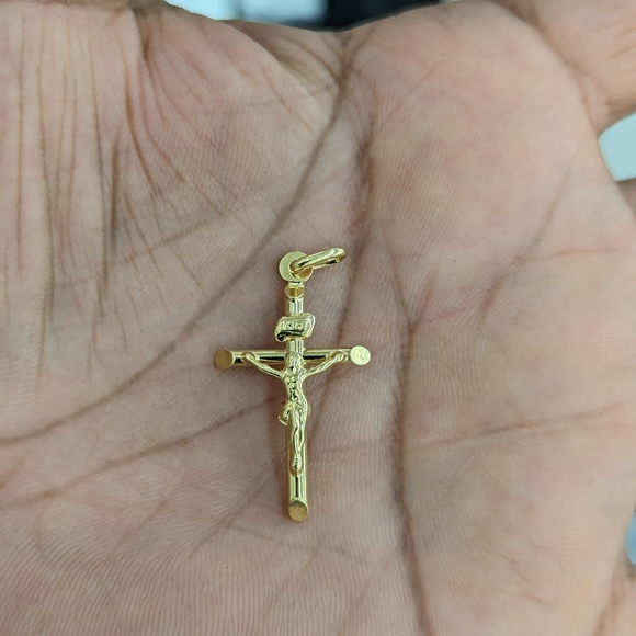 Unbrand | Accessories | Kt Real Gold Cross Pendant | Poshmark